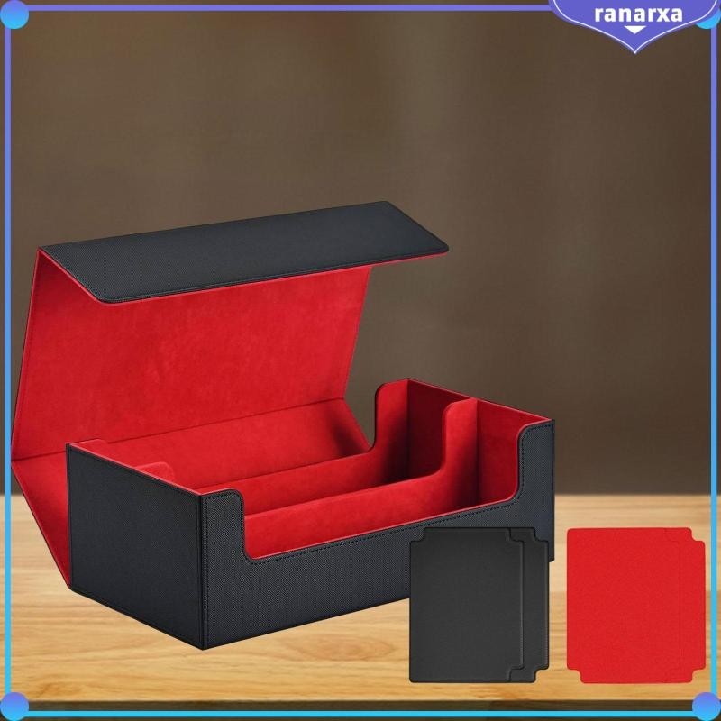 [Ranarxa] Trading Card Deck Box 2 Rows Container with 4 Card Dividers ...