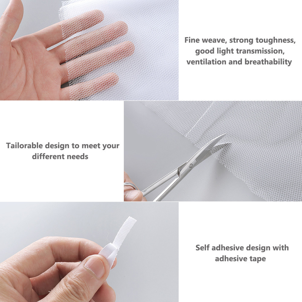 Customizable Size Anti-Mosquito Window Screen Magic Self Adhesive ...