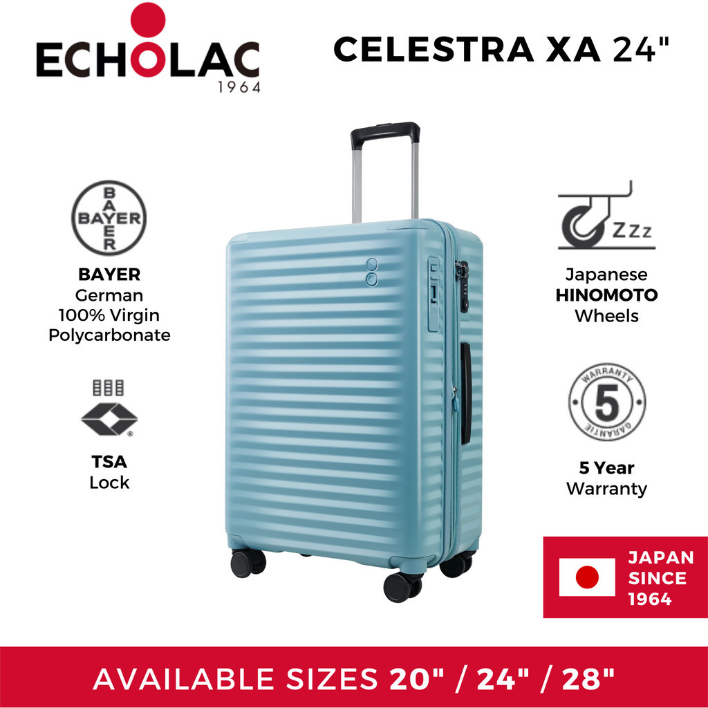 Echolac Celestra XA 24" Medium Luggage Expandable Spinner With Brake | Shopee Singapore