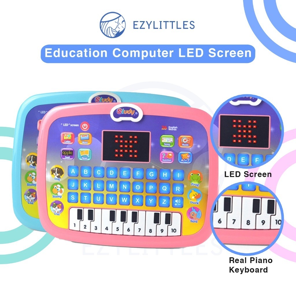 Ezylittles Education Toys Learning Tablet with LED Screen Learning ...