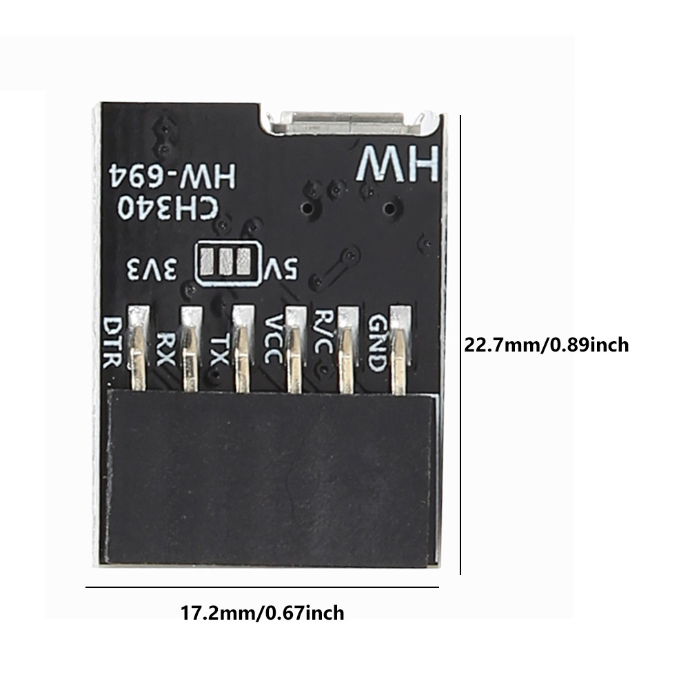 CH340G Breakout Converter Adapter Module USB To TTL/LVTTL Serial Port Mini Board | Shopee Singapore