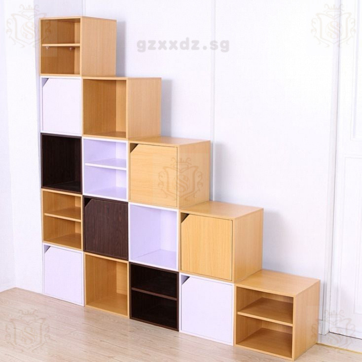 Simple locker DIY free combination storage cabinet cube box bookcase ...