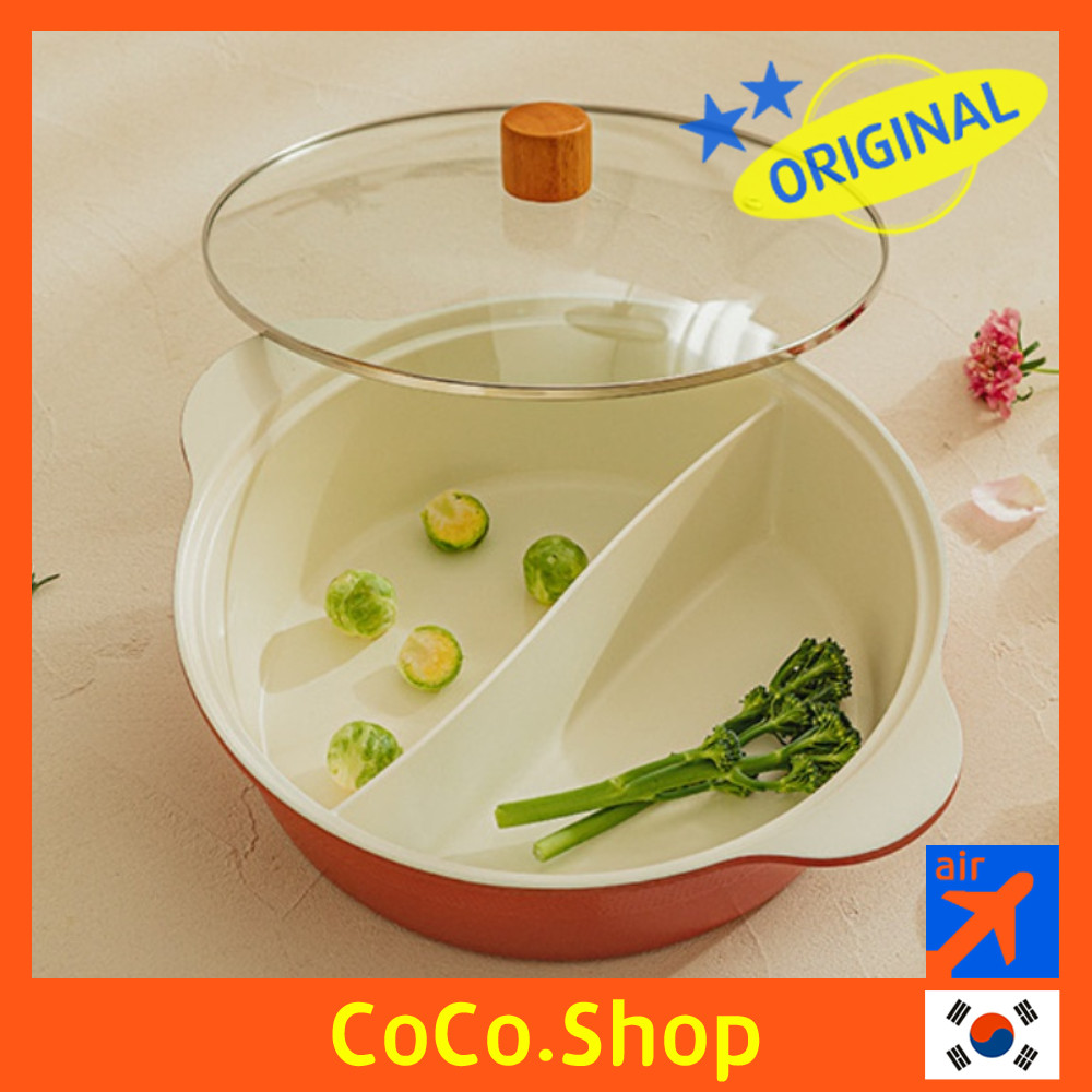 [DR.Hows] Hot Pot Half and Half Shabu Shabu Pot 28cm [house warming ...