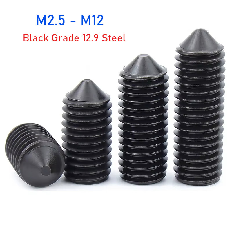 M2.5 M3 M4 M5 M6 M8 M10 M12 12.9 Black Steel Allen Head Socket Hex ...