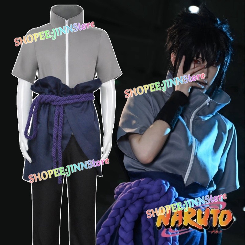 - JINN - Sasuke Uchiha Cosplay Costume&Wig NARUTO Sasuke Cosplay ...