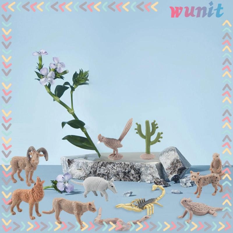 [Wunit] 11 Pieces Toys Model Realistic Jumbo Animals Miniature PVC ...