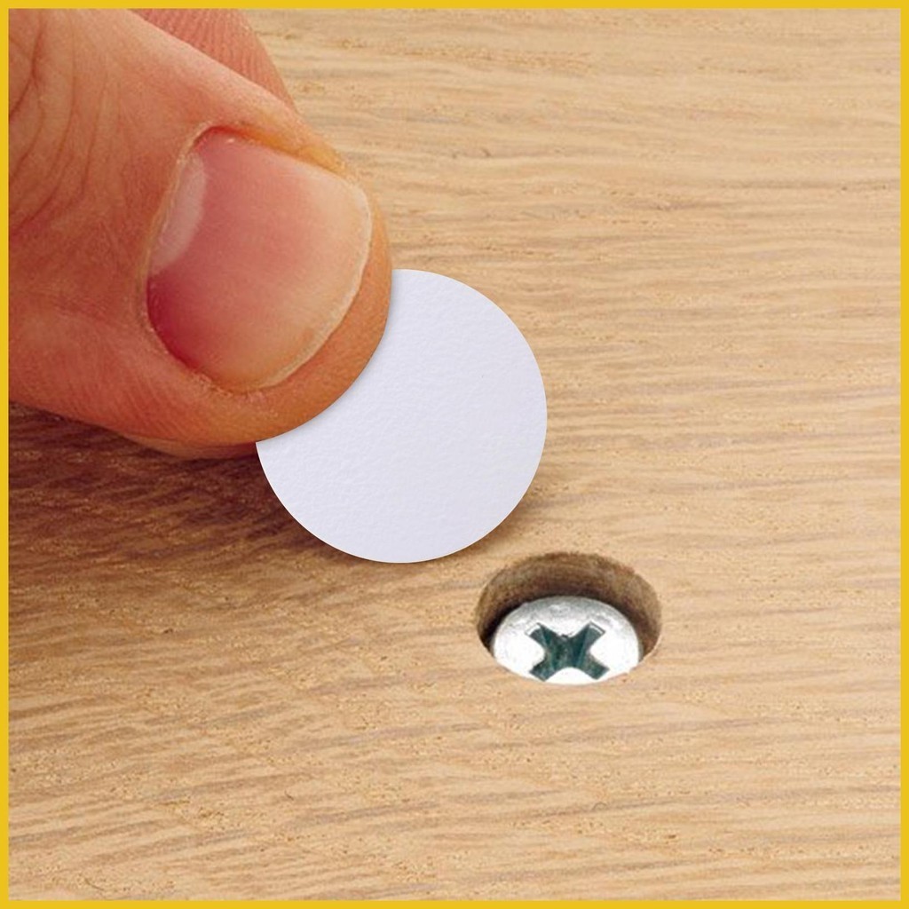 Adhesive Screw Stickers Dustproof PVC Screw Covers 3 in 1 Screw Covers ...