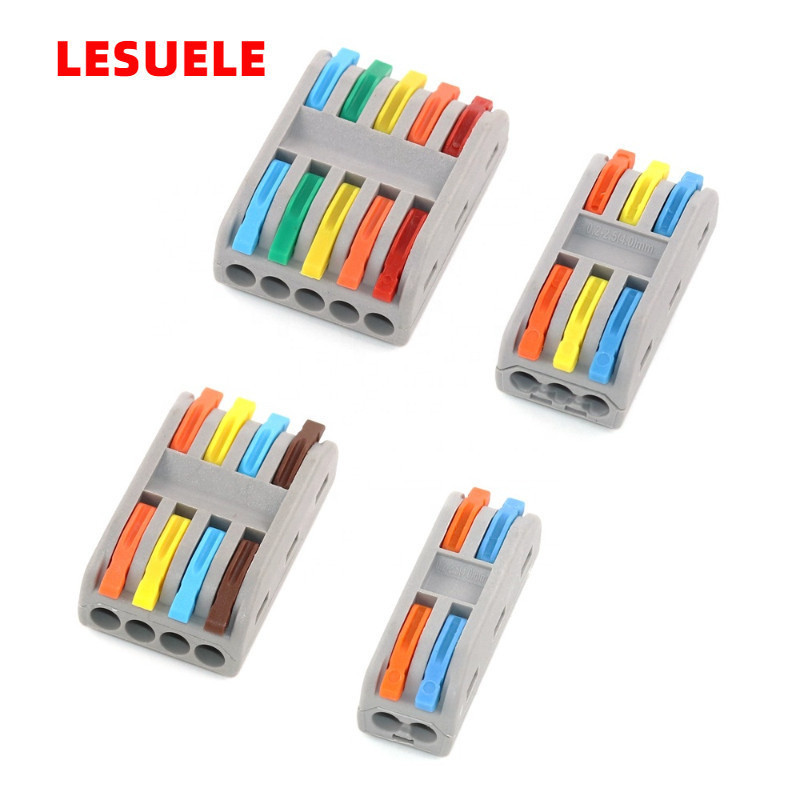 2-5 Pin Quick Docking Wire Connector Terminal Block Universal Compact ...