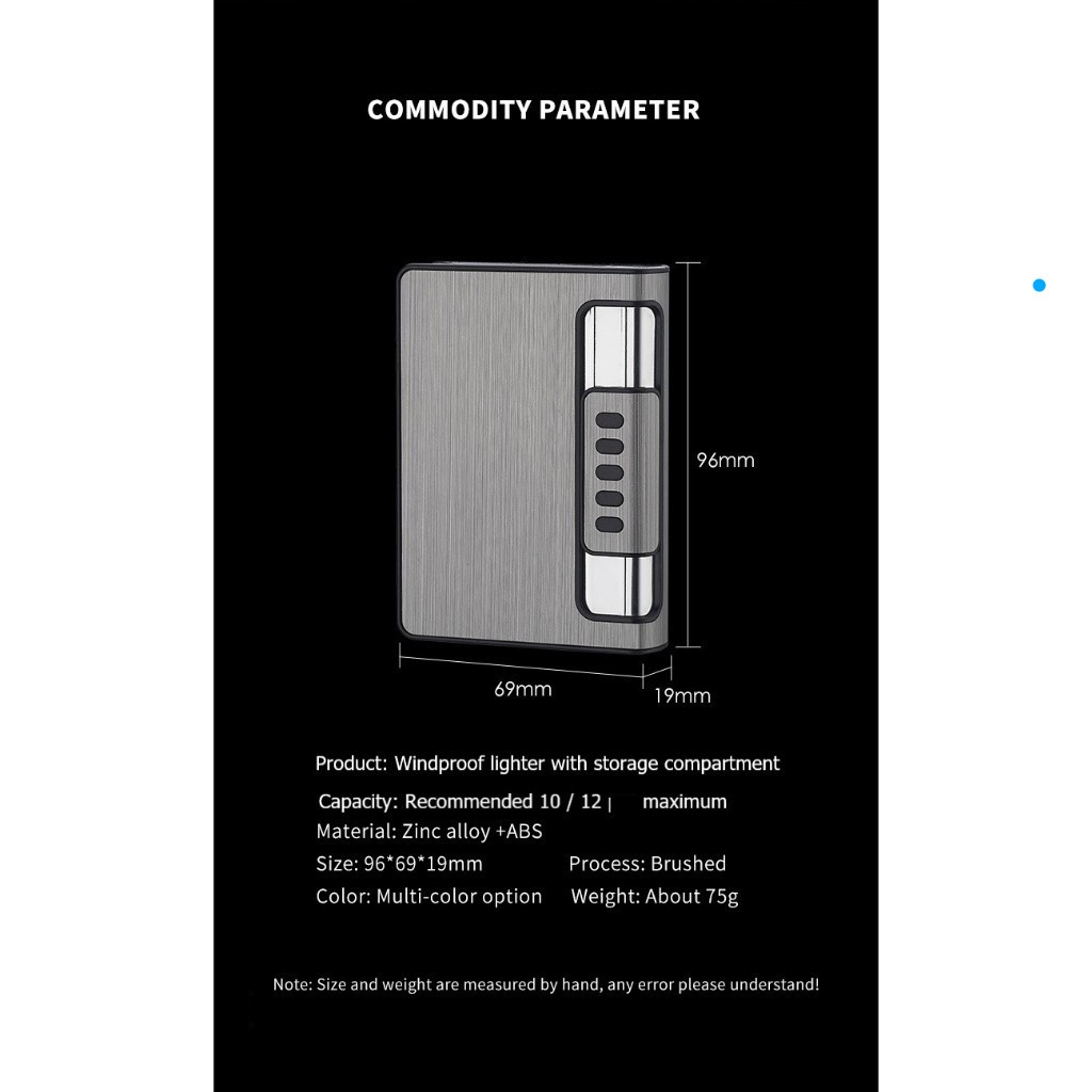 Refillable Lighter and Windproof in Aluminium Case Finish | Shopee ...