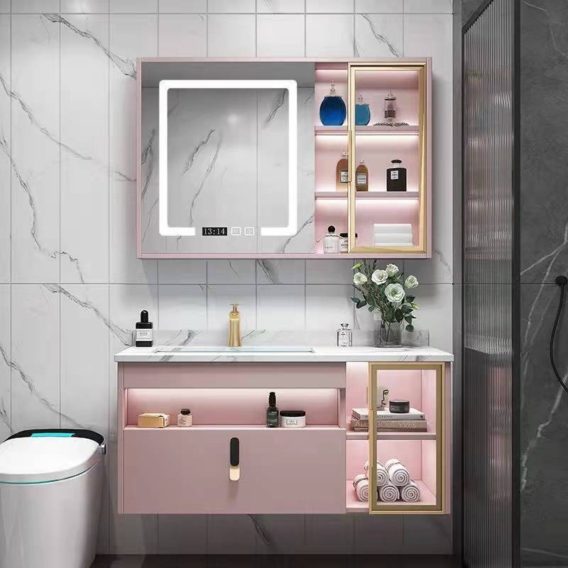 Luxurious Modern Bathroom Vanity Cabinet Set with Smart Mirror and ...