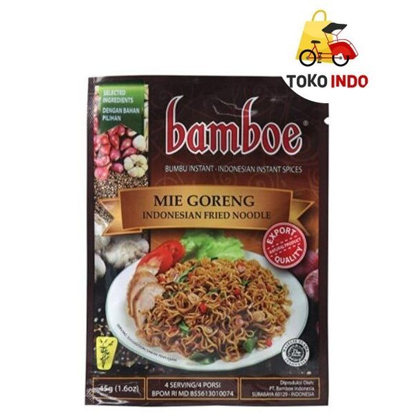 Bamboe Mie Goreng Indonesian Fried Noodle Spices 45g (Pack of 3s ...