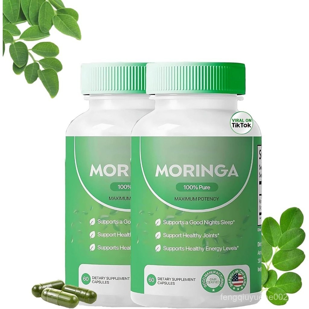 Moringa CapsulesPure Moringa Powder Capsules - 800mg of Nutrient-Rich ...
