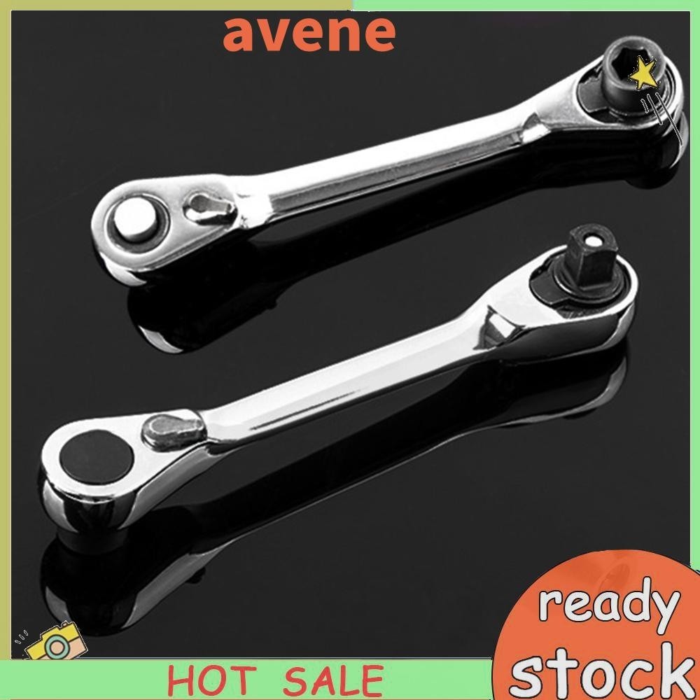 Mini Ratchet Wrench 1/4 inch Double Ended Quick Socket Ratchet Wrench ...