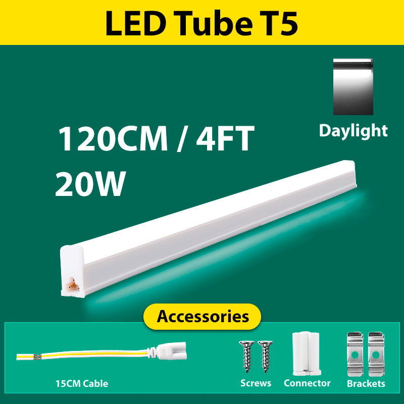 T5 LED Tube Ceiling Light Single Tone 1FT 2FT 3FT 4FT | Shopee Singapore