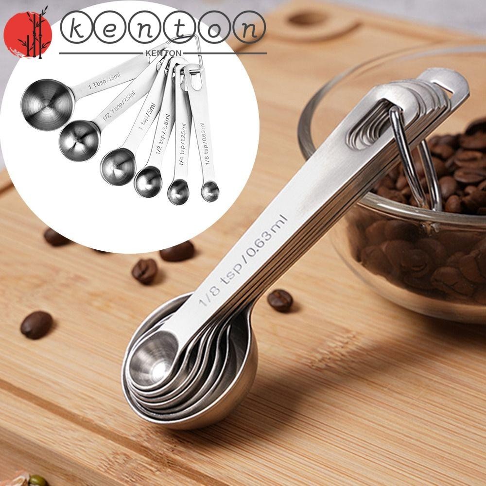 KENTON 6/7/8/9/10/11pcs Measuring Spoon Set, Stainless Steel Accurate ...