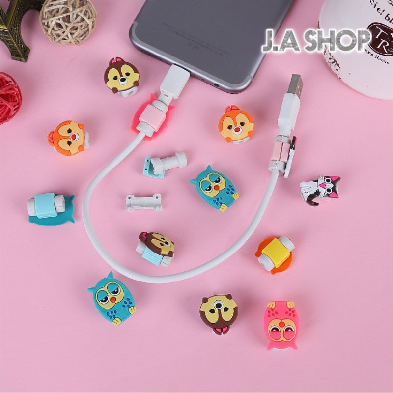 Headphone Cord Protector, Cute Cartoon Animal Charging Cable, Funny ...