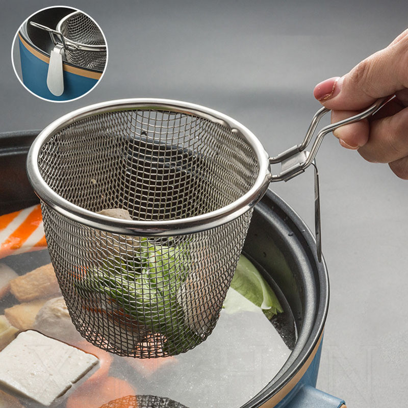 Wall-mounted Frying Filter Basket - Stainless Steel Poached Food ...