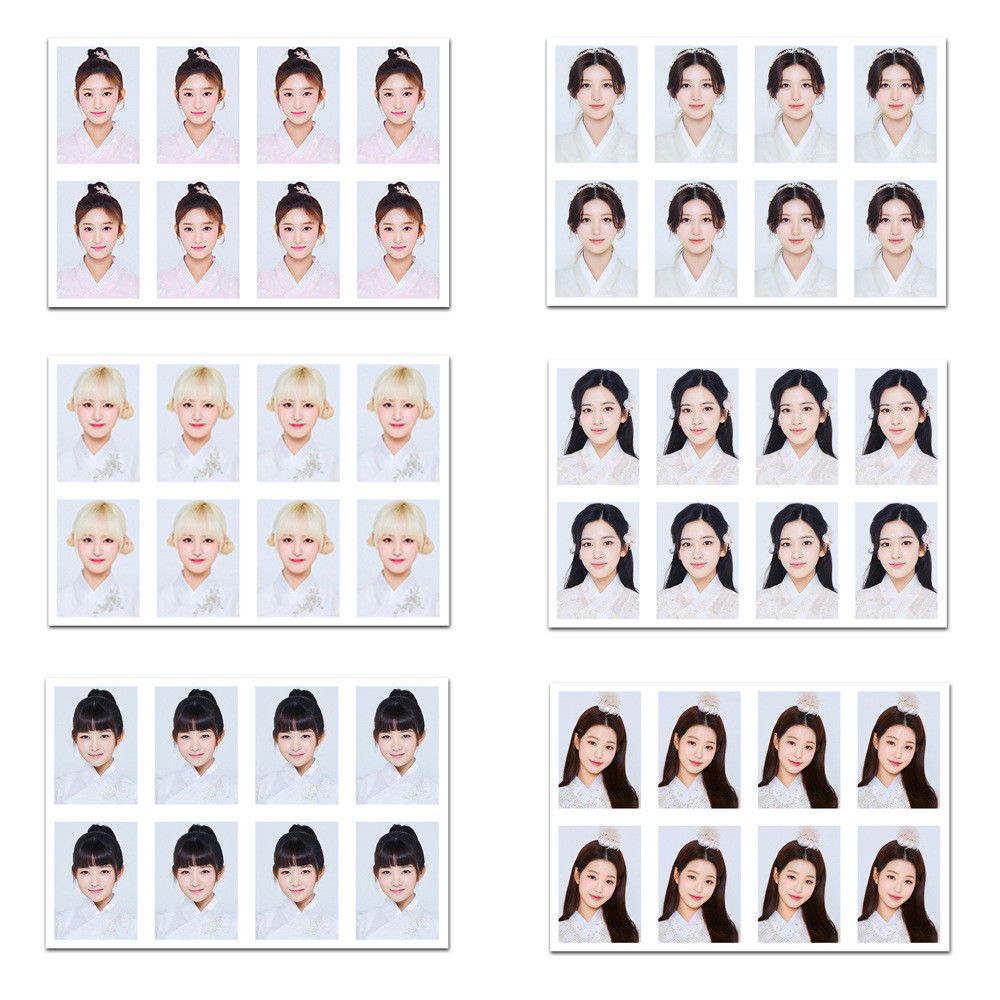 Kpop IVE 1 Inch Photocard ID Photo Identity Card Photocards School HD ...