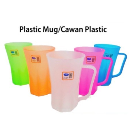 12oz Colorful Plastic Mug / Plastic Cup/Cawan Plastik/Plastic Drinking ...