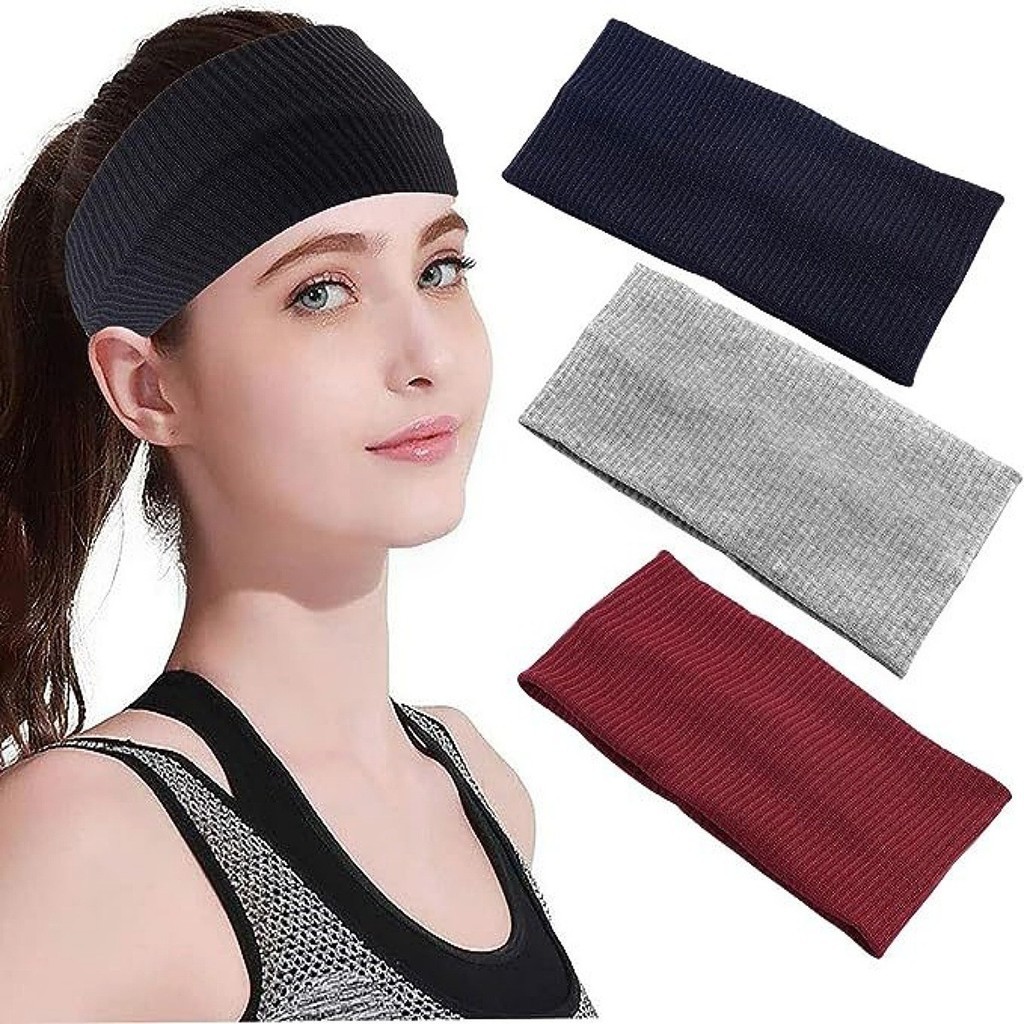 Sports Headband Women Wash Face Casual Hair Band Stretchy Soft Sweat