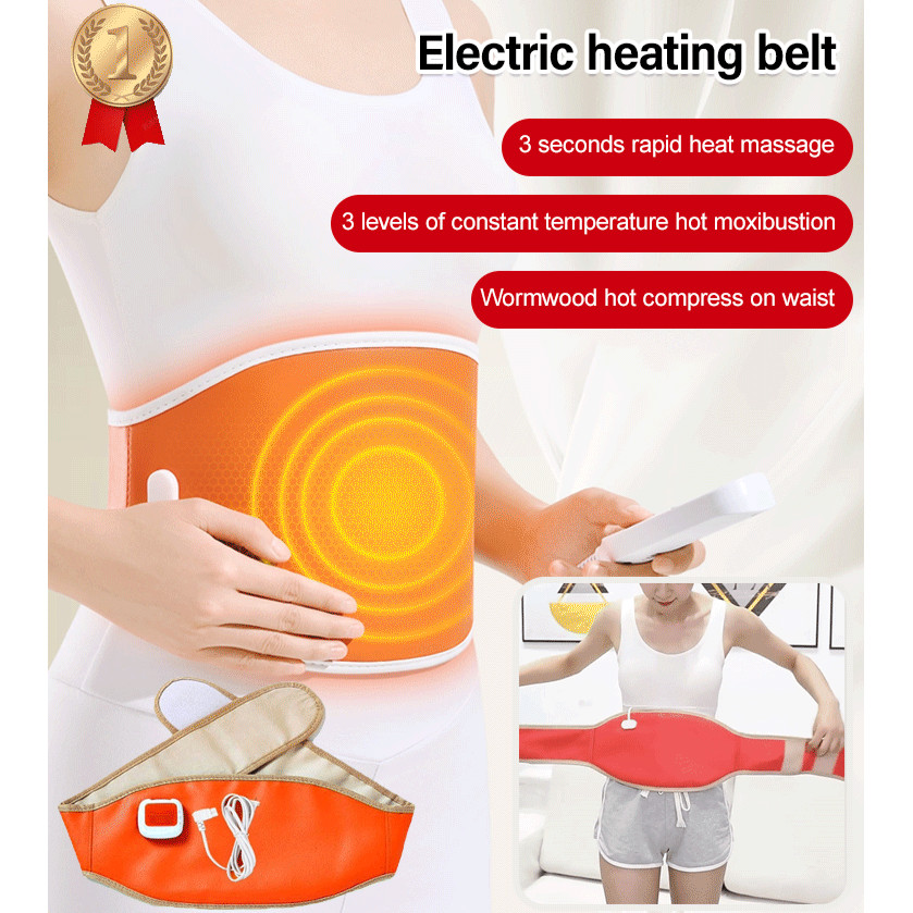 【HOT SALE】[Rapid Heat Massage Belt,Wormwood Hot Compress Waist,Relieve ...