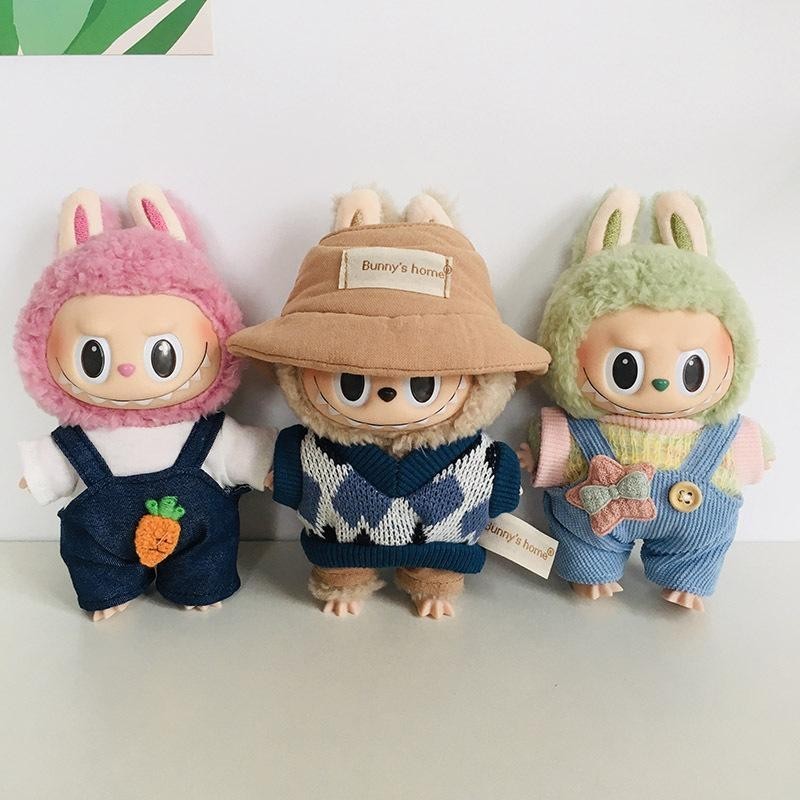 Labubu Doll Clothes Set Labubu Macaron Clothes Accessories Clothing DIY ...