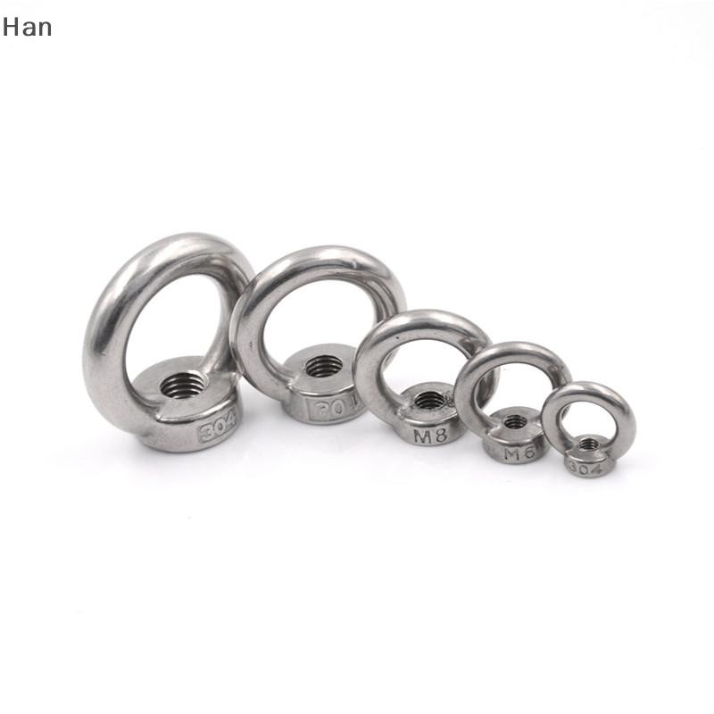 Han M5/M6/M8/M10/M12 304 Stainless Steel Lifting Eye Nut Ring Shape ...