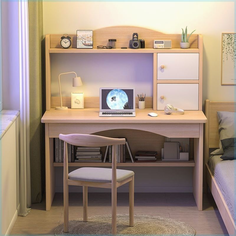 {SG Sales} Study Table With Bookshelf Desk Bookshelf Combination ...