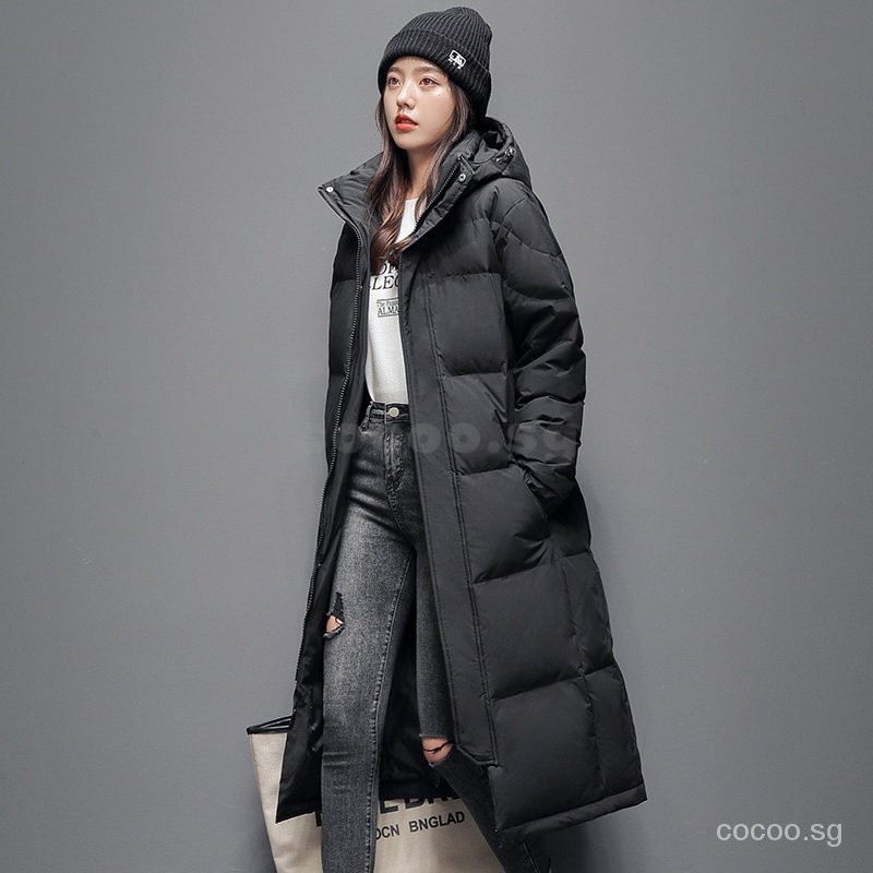 Quality Assurance Winter White Duck Down Coat Long Down Jacket Over-the ...