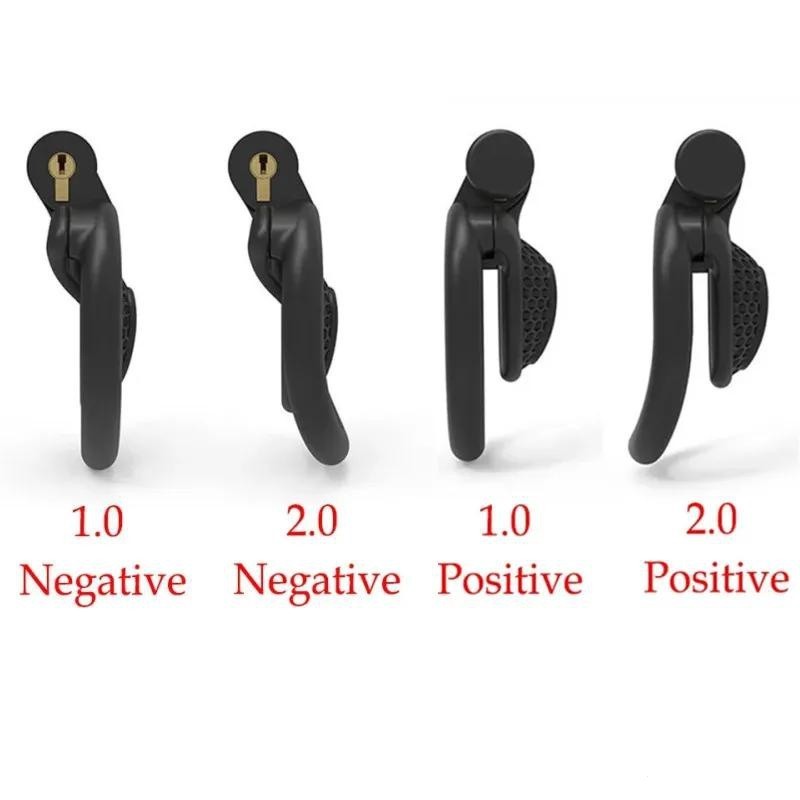 Positive/Negative Mini Cobra Chastity Cage Device with Urethral Plug ...