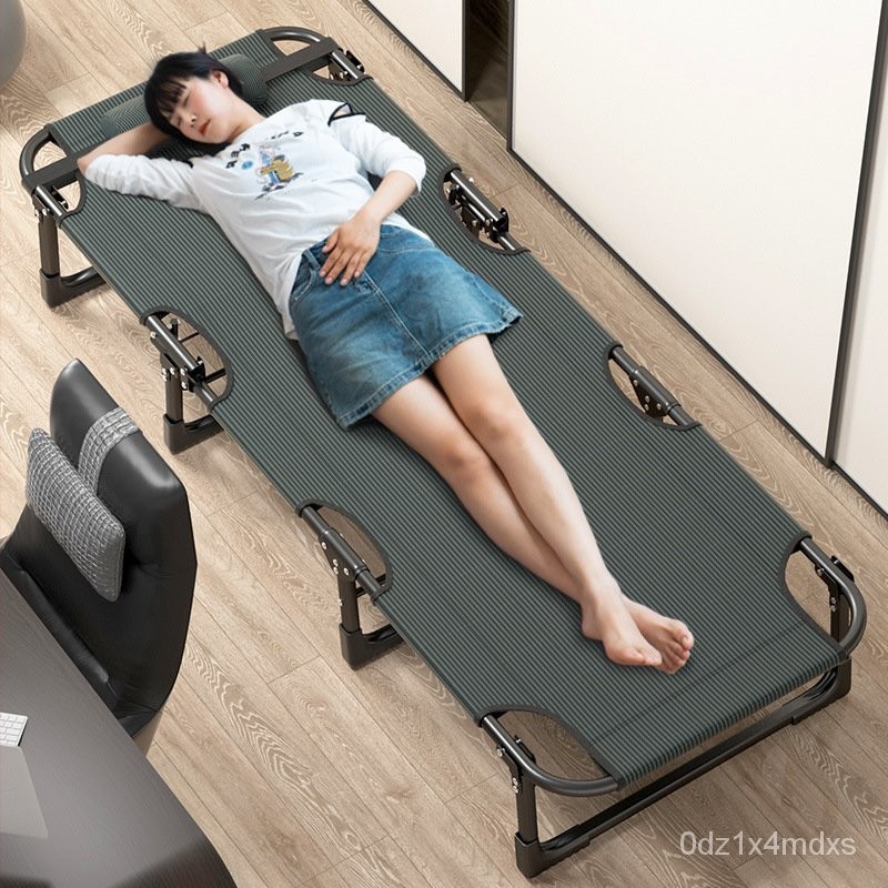 New Folding Bed Single Bed Office Portable Camp Bed Station Nap ...