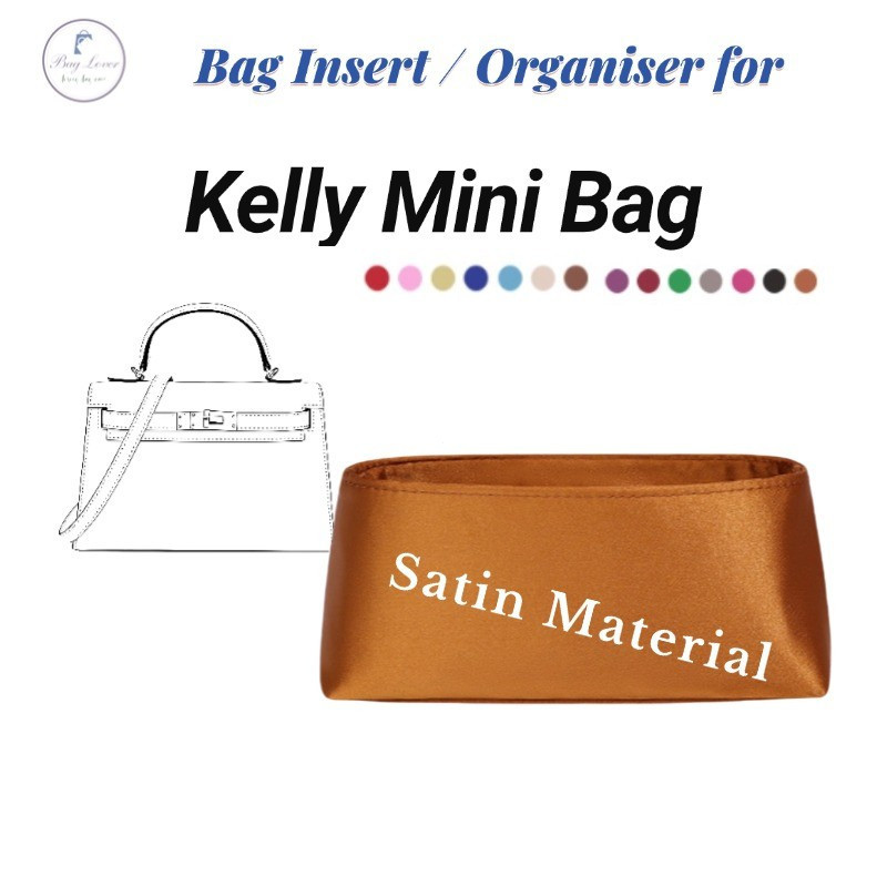 Bag Lover | Satin Bag Insert For Kelly Mini / Kelly Pochette Bag ...