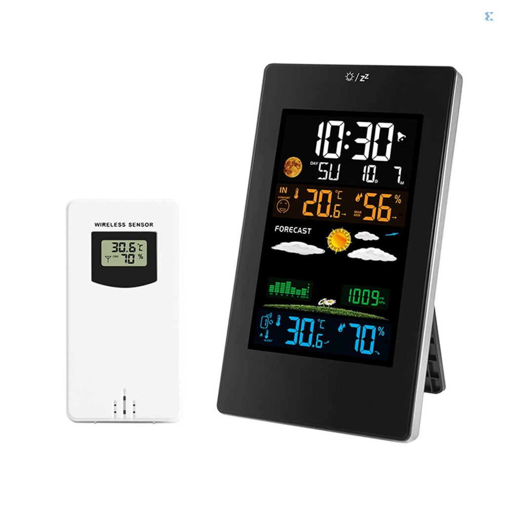 Weather Station Indoor Outdoor Weather Forecaster with Sensor Digital ...
