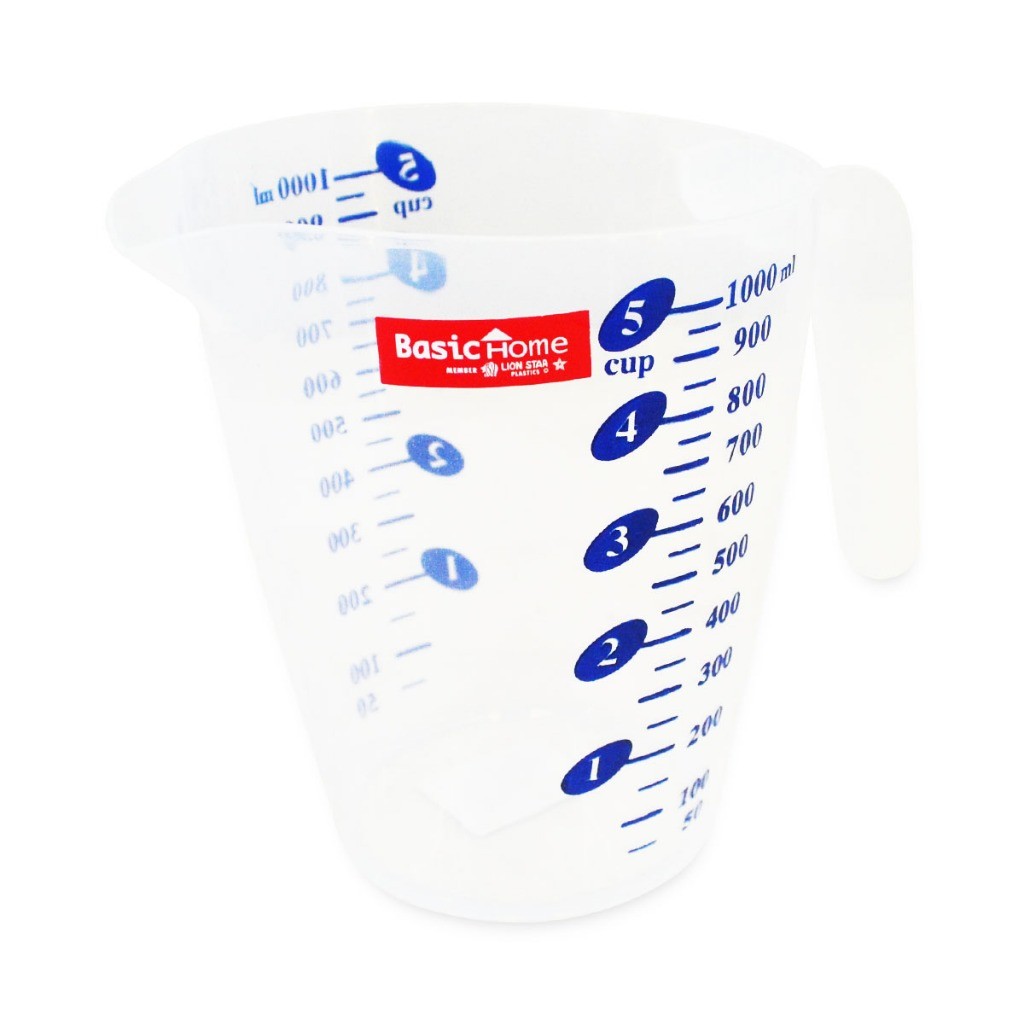 Plastic Measuring Cup Measuring Cup Water Measuring Cup 500 and 1000 Ml | Shopee Singapore