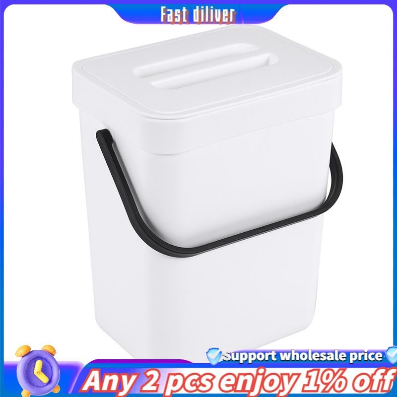 In stoick-1.3 Gallon Kitchen Compost Bin Trash Can with Lid Food Waste ...
