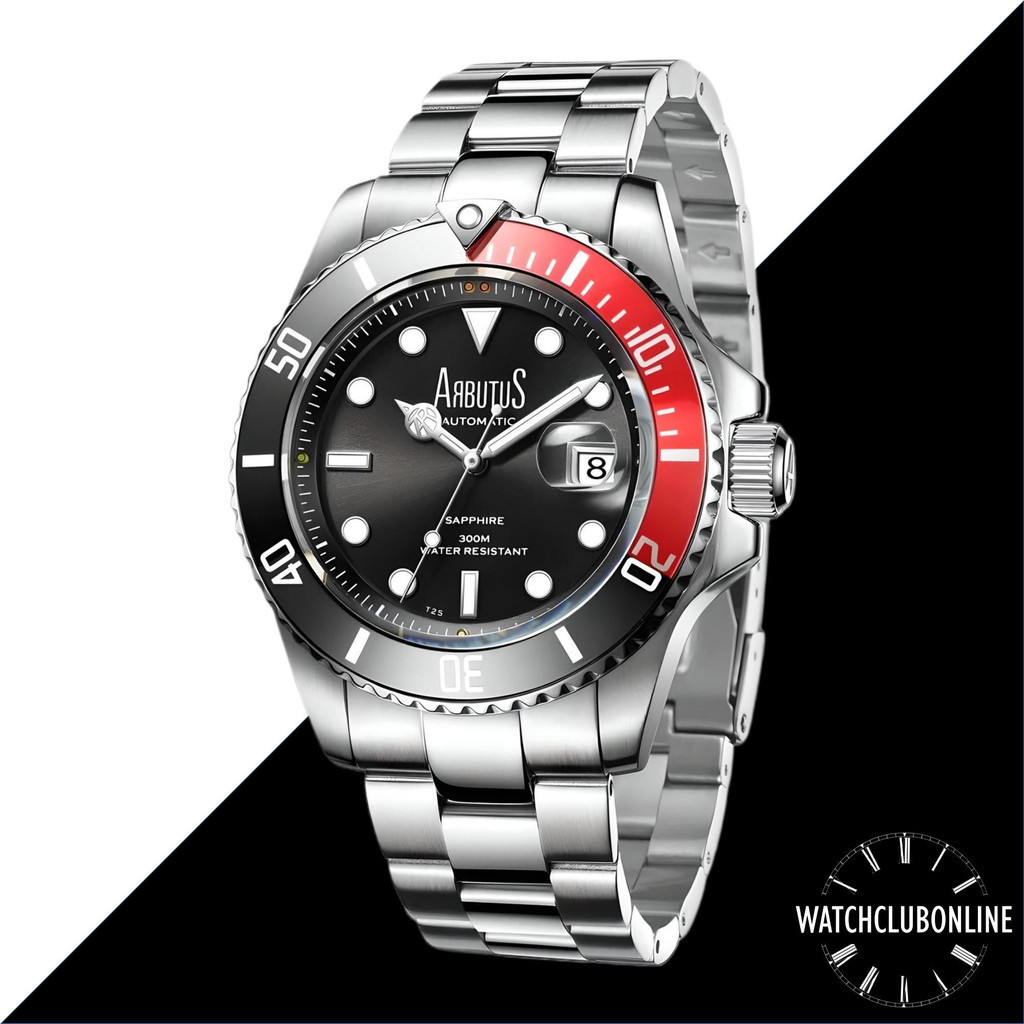[WatchClubOnline] AR1907SRS Arbutus Divers' 300m Mechanical Automatic ...