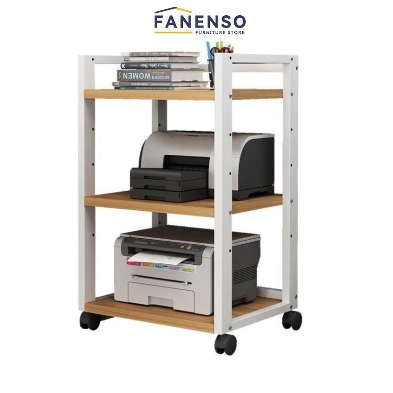 Fanenso Rack Storage Multi Layer Rack With Wheel Printer Space Rack ...