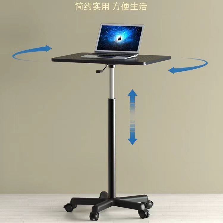 Movable Lifting Table with Pulley Small Bedside Table Standing ...