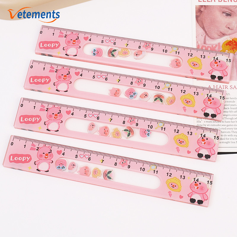 1 Piece Kawaii Beaver Shape Cartoon Ruler for Children Office School ...