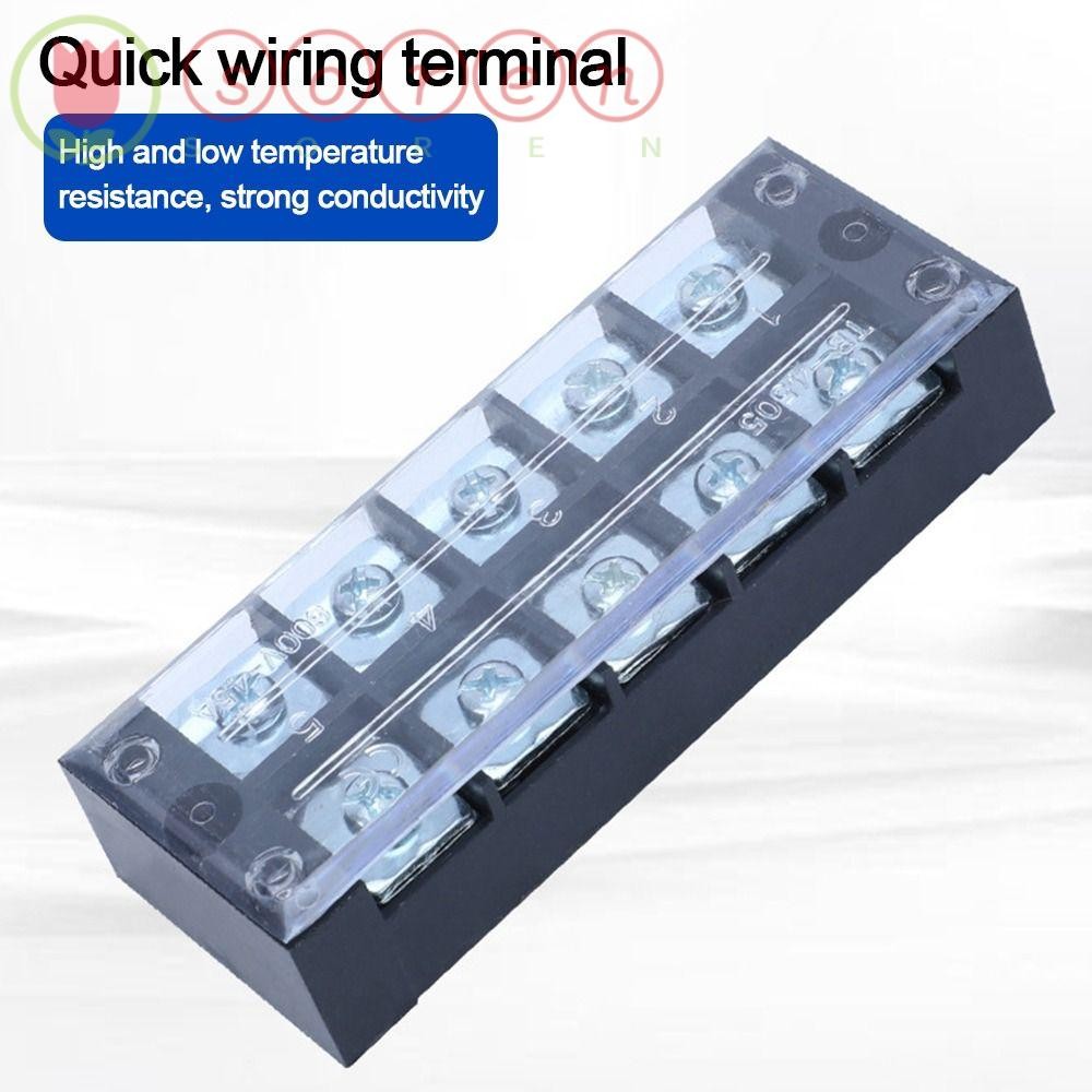 SOREN Strip Block Terminal, Dual Row With Screws Terminal Block ...