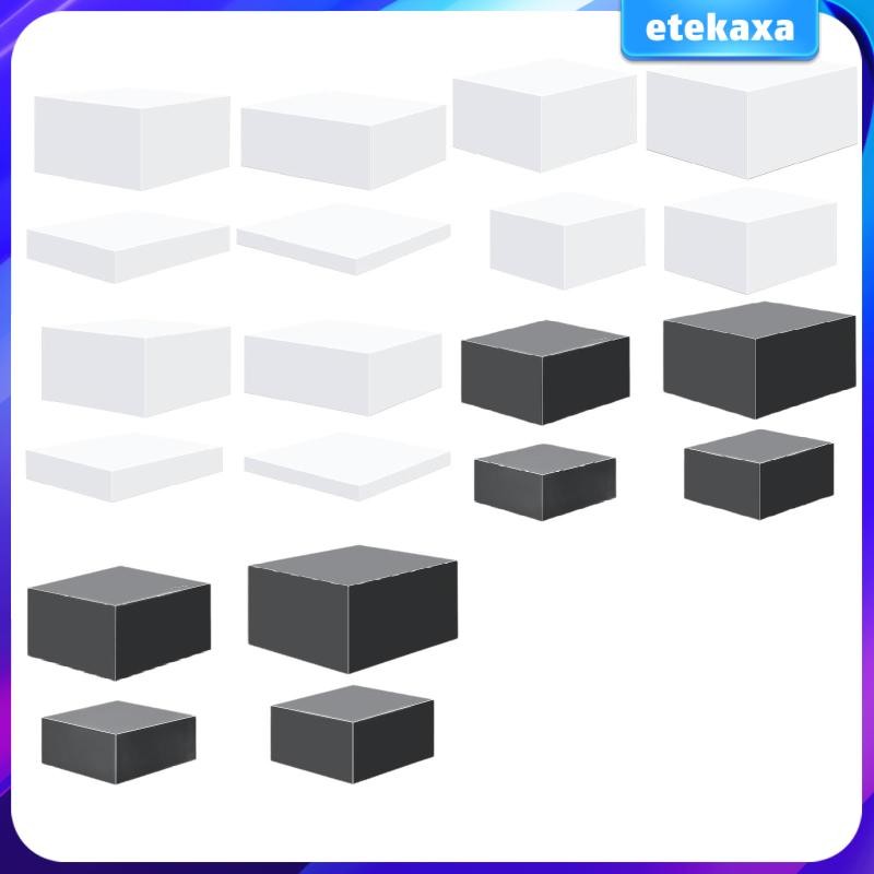 [Etekaxa] 4 Pieces Acrylic Display Riser Box Table Stand Nesting Riser ...