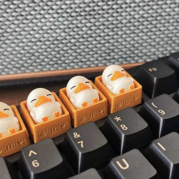 keycaps custom keycaps Lying Flat Duck Unique Keycap Mechanical ...