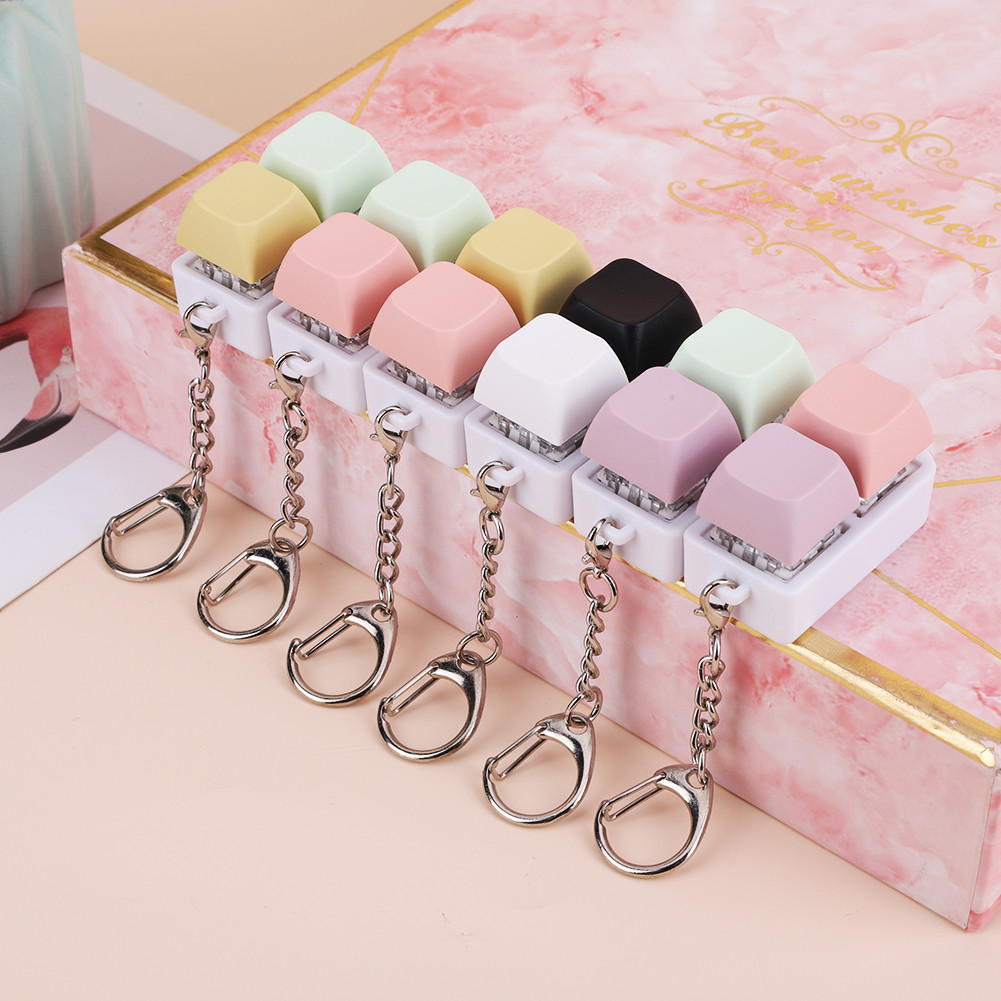 Keyboard Fidget Toy Fidget Clicker Key Switch Keychain Shaft Tester for ...