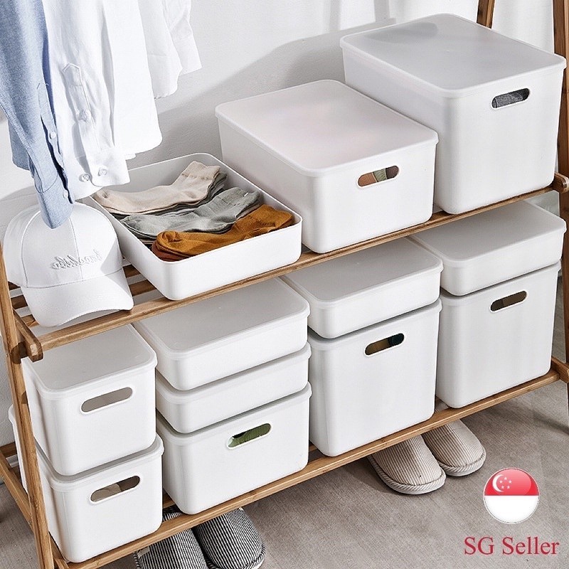 SG Stock Stackable Storage Box with Lid and Handle Large Size Many ...