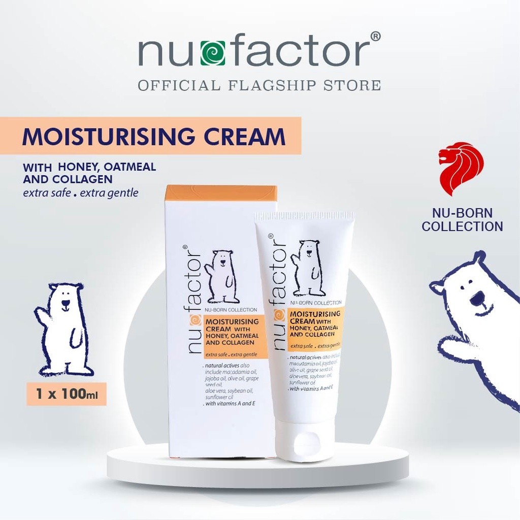NUFACTOR Baby Care Moisturising Cream With Honey, Oatmeal and Collagen ...