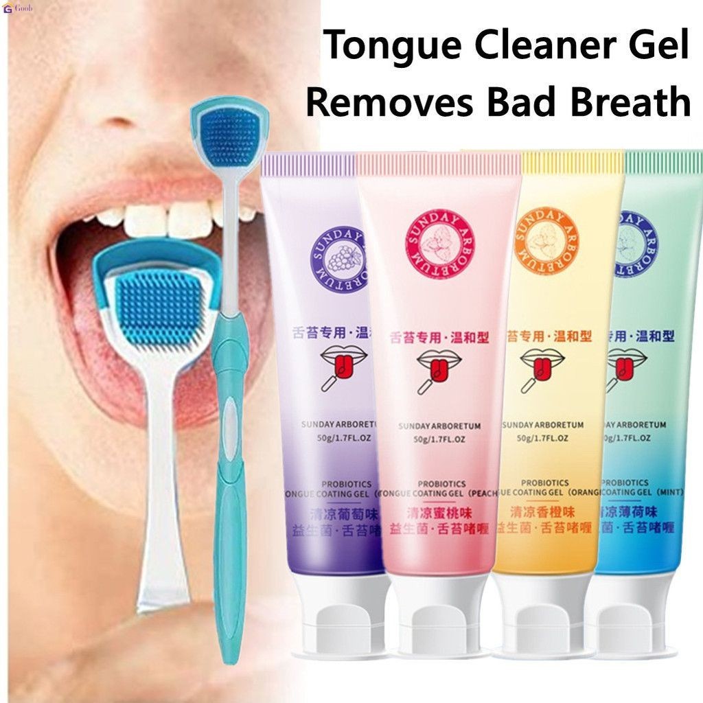 Tongue Coating Gel Removes Bad Breath Tongue Cleaner Gel Breath ...