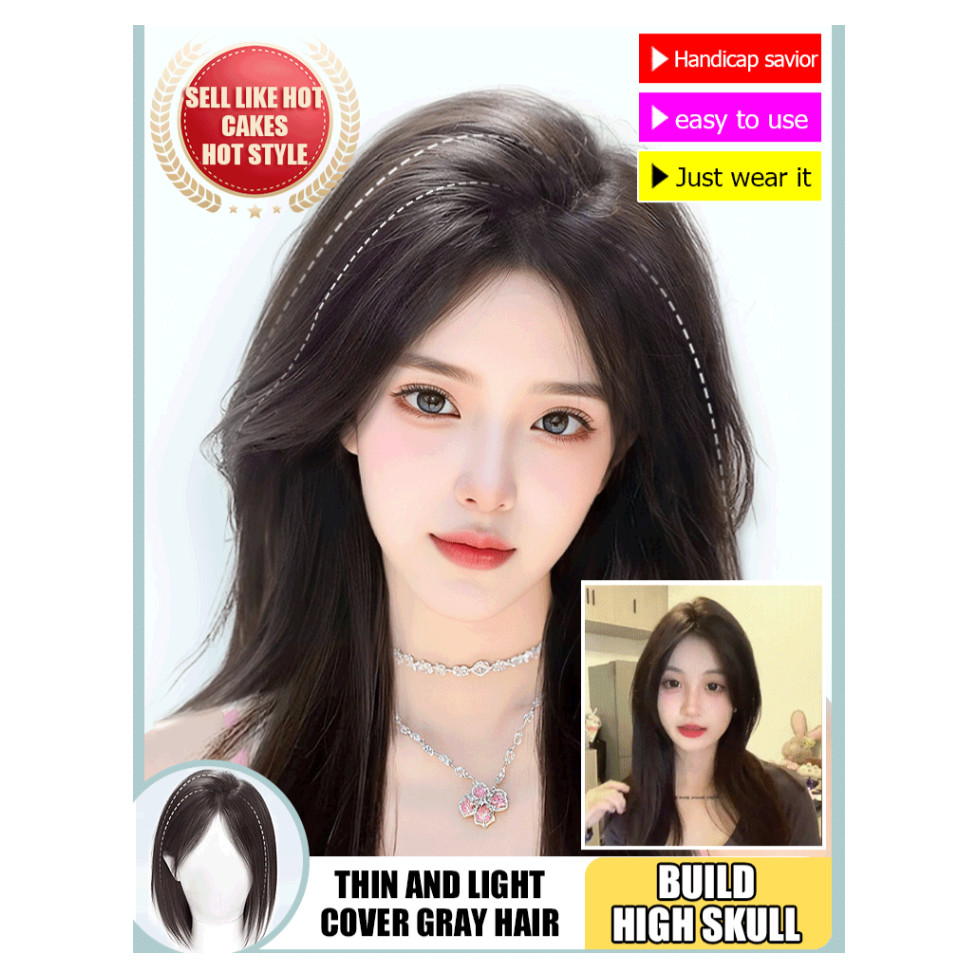 [IN STOCK] [OOTD/Natural Fluffy Hair Wig] Korean Style Light and Thin ...