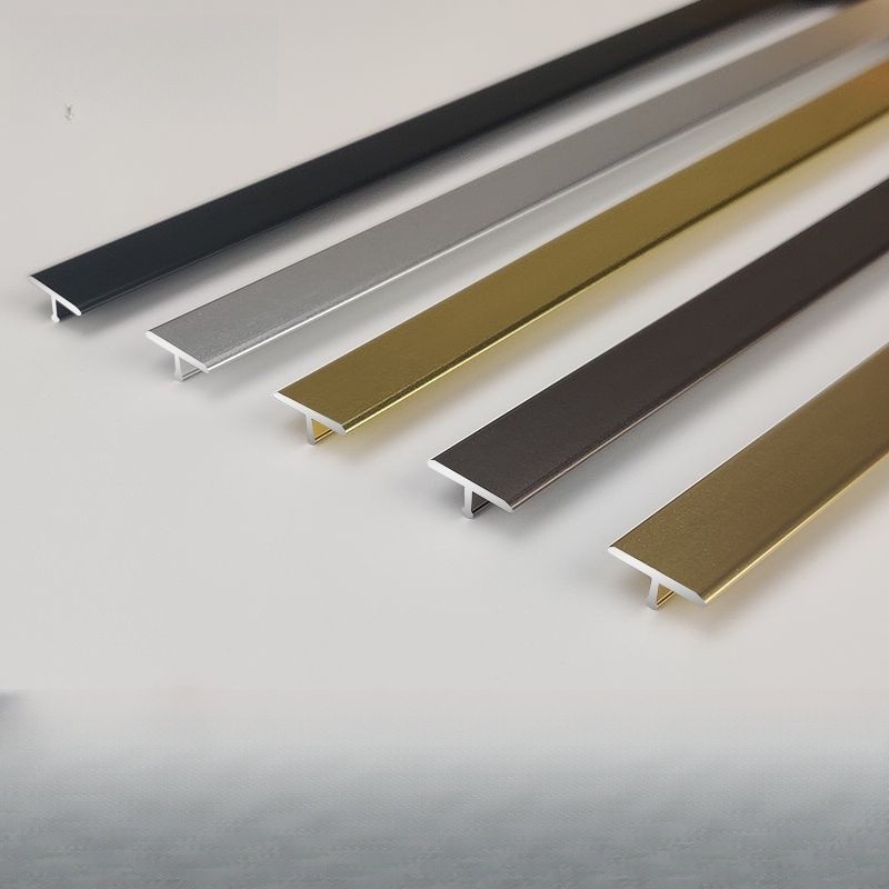 100cm Aluminum alloy T-shaped strips, 2pcs embedded floor threshold ...
