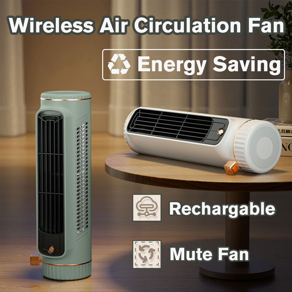 Rechargeable Air Circulation Bladeless Fan Wireless Tower Fan Bladeless ...