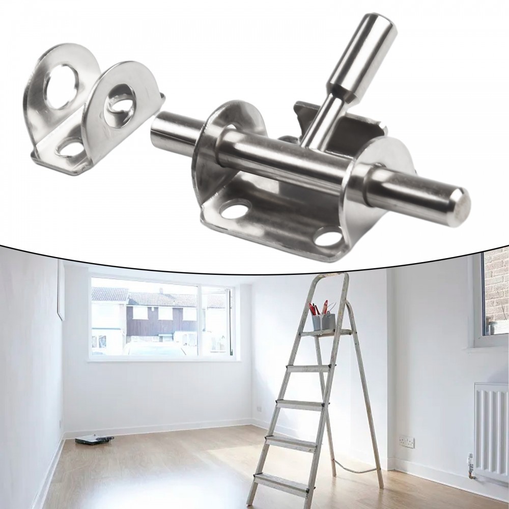 Stainless Steel Wooden Door Gate Safety Sliding Barrel Bolt Latch Lock ...
